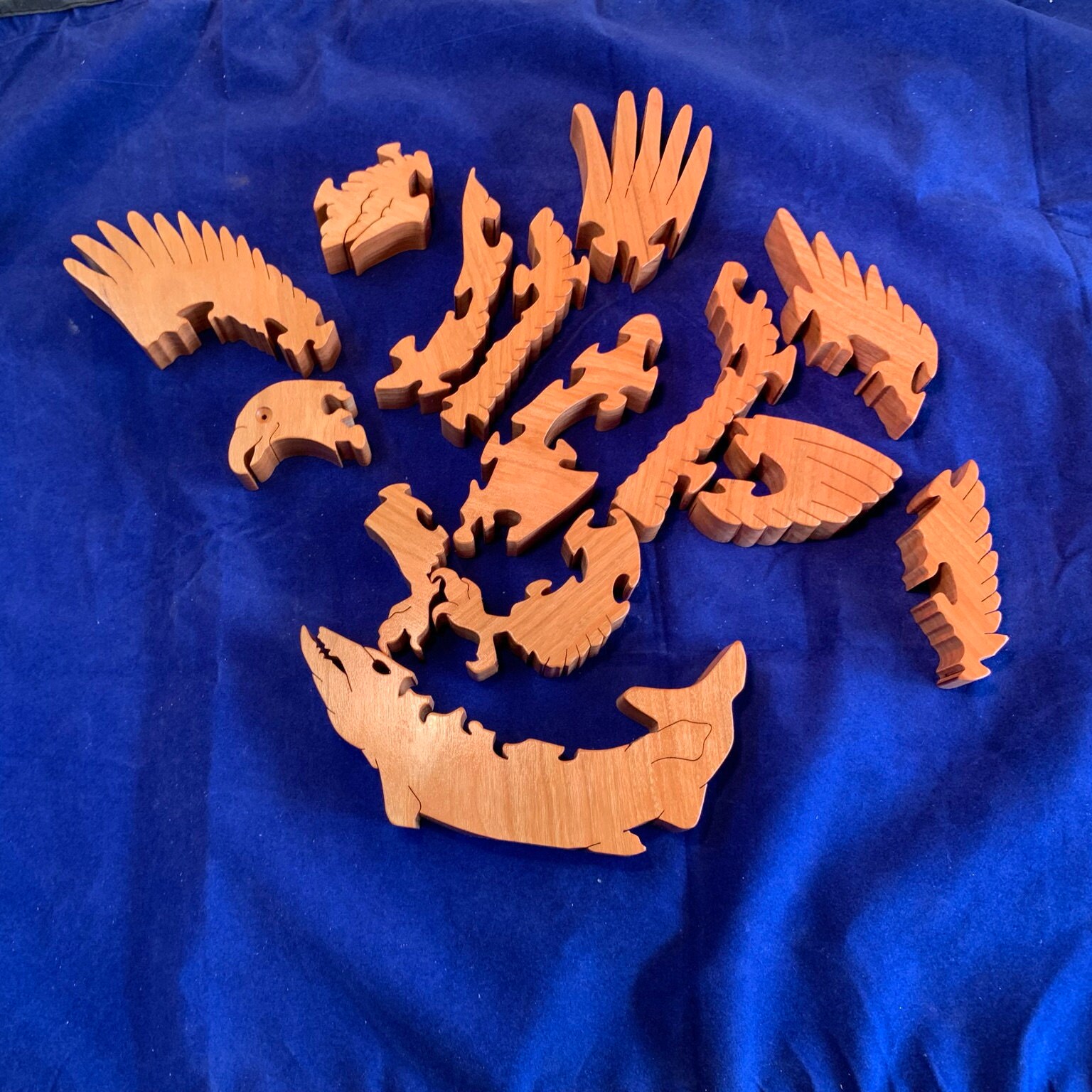 Fishing Eagle Puzzle - Etsy