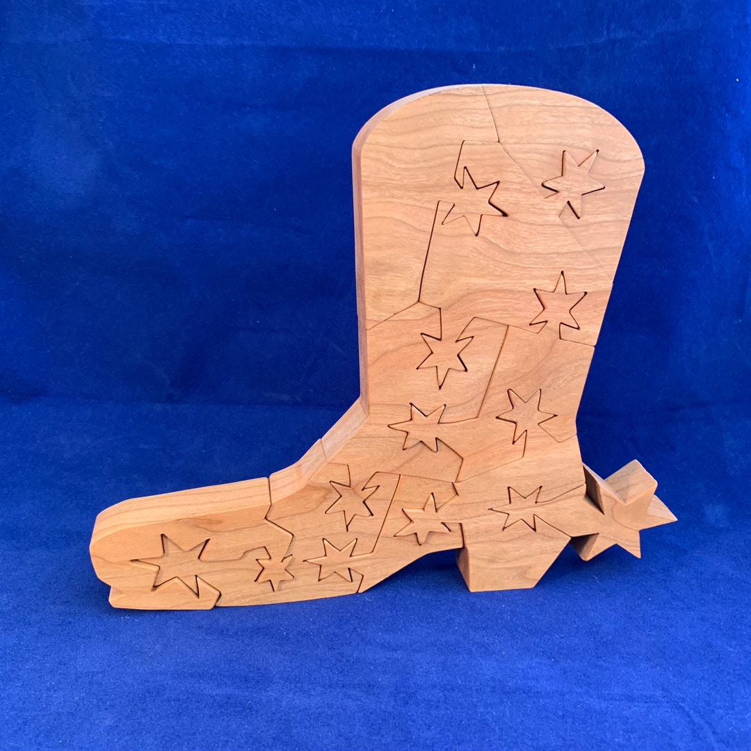 Cowboy Boot Puzzle - Etsy