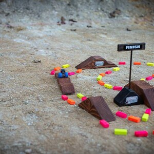 Small Monster Truck Track, Wooden Toys, Birthday Present, Monster Truck ...