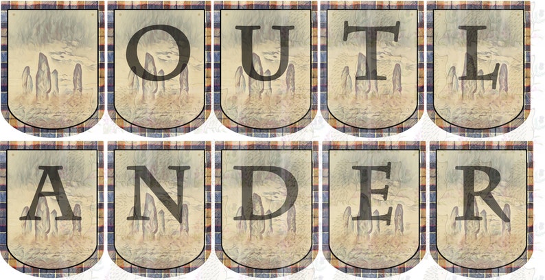 Outlander Inspired Watch Party Decoration Bundle PDF - Etsy