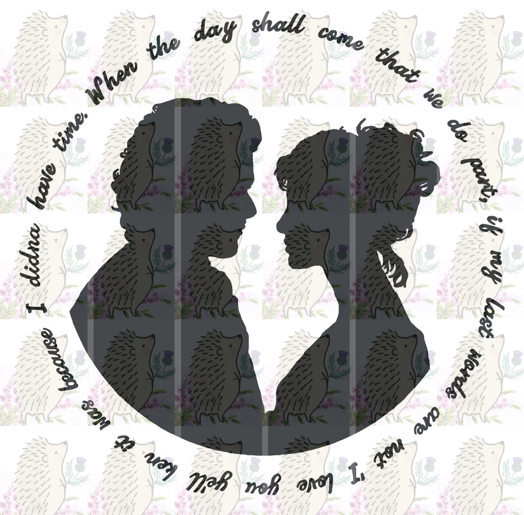 Outlander Jamie & Claire for When the Day Shall Come SVG Png Pdf Jpg ...