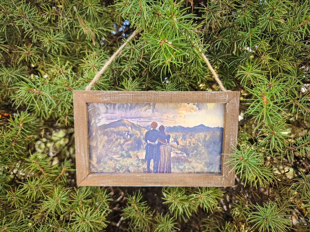Outlander Inspired Framed Frasers Ridge Scene on Canvas Picture ...