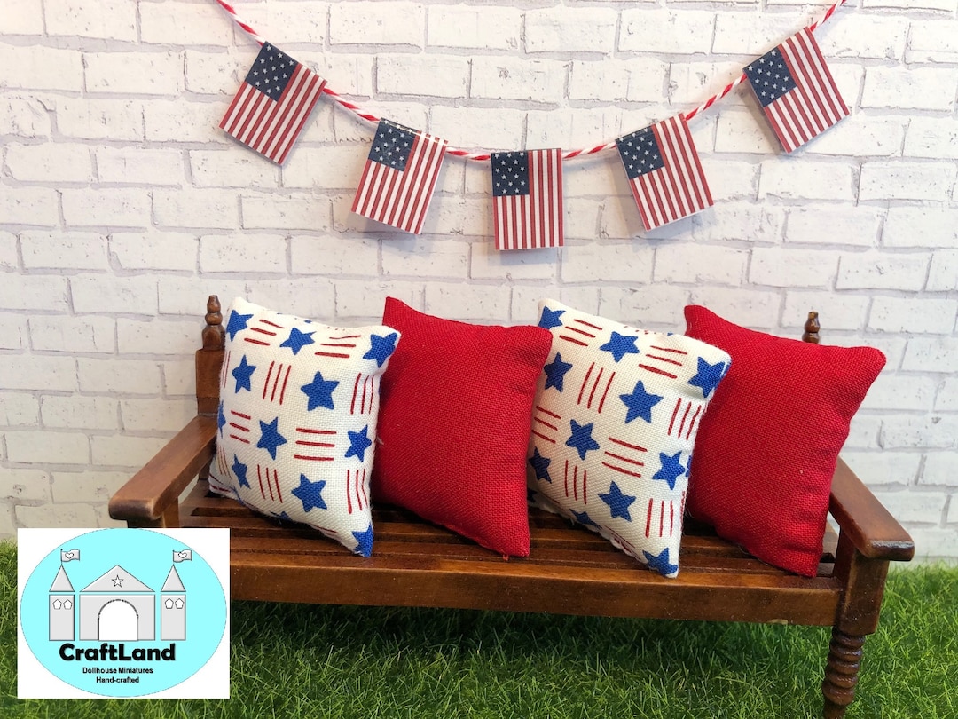 Miniature Dollhouse Independence Day Garland, Scale 1:12 - Etsy