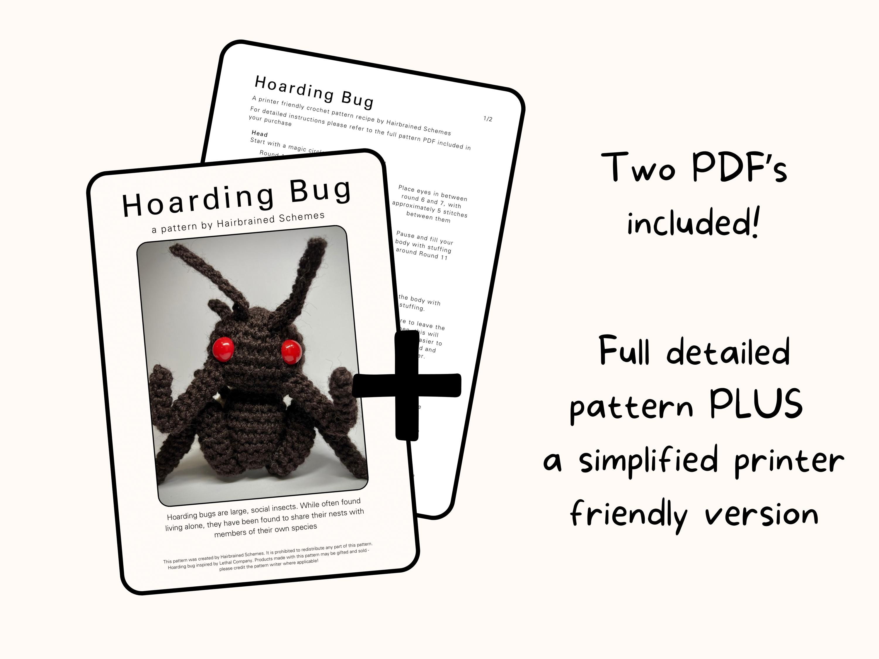 Hoarding Bug Crochet Pattern | Loot Bug | Lethal Company Inspired ...