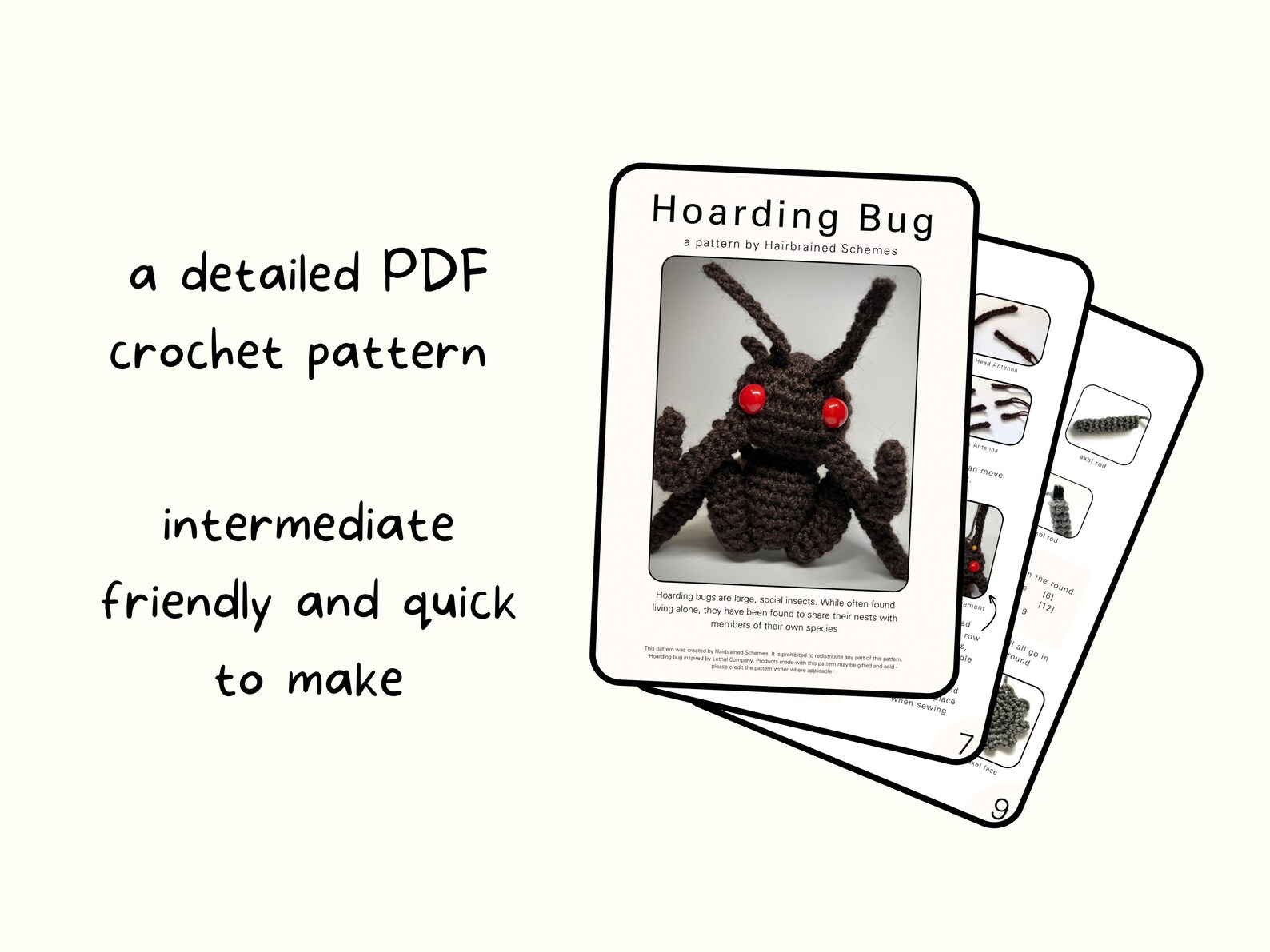 Hoarding Bug Crochet Pattern | Loot Bug | Lethal Company Inspired ...