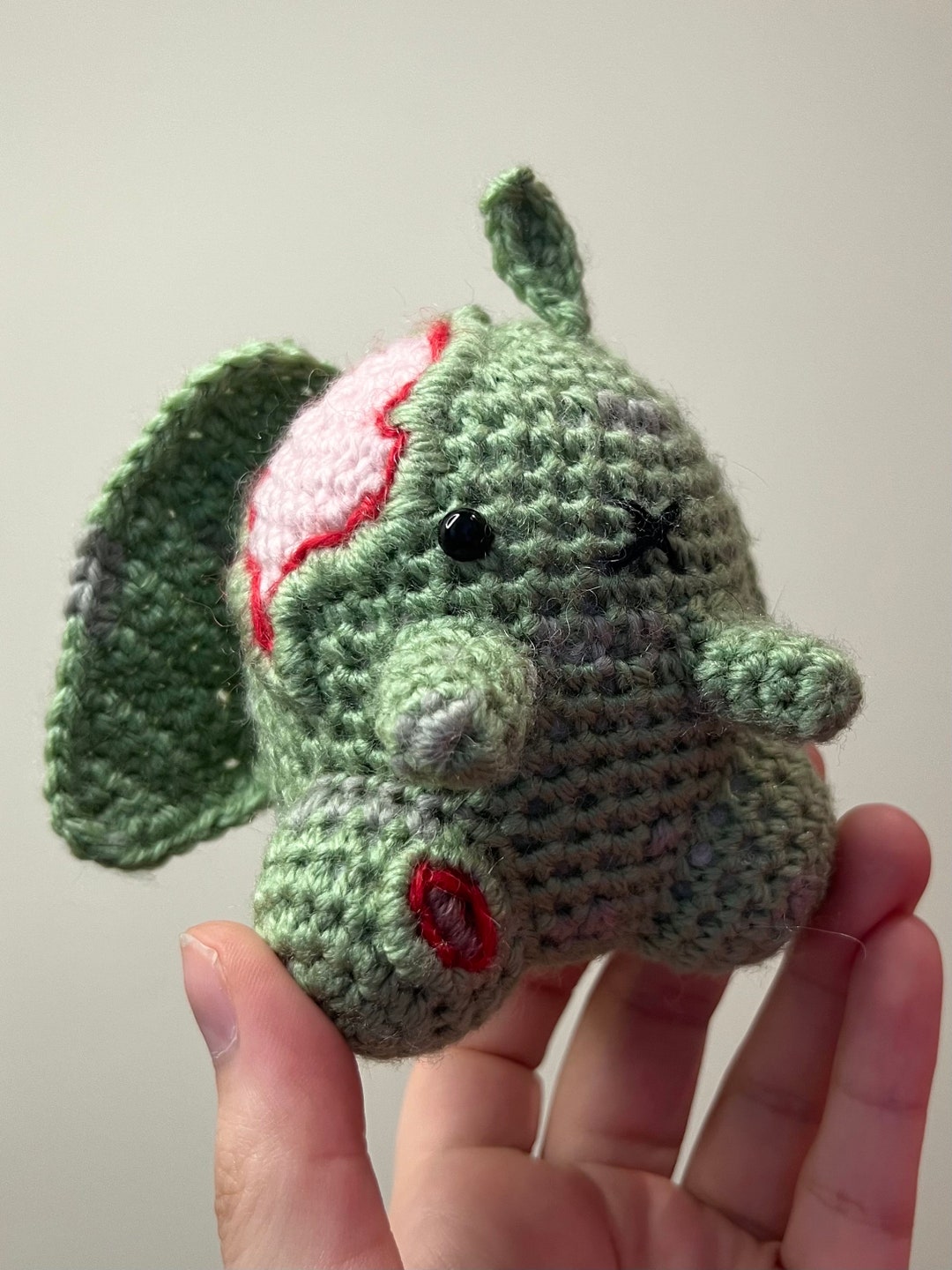 Zombie Crochet Mothman Amigurumi Cryptid Plushie - Etsy