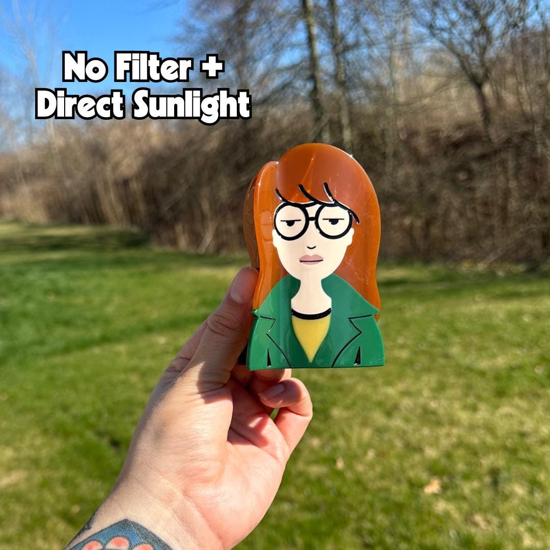 Daria Inspired Hair Claw, Daria Fan Art Hair Claw, 90's Hair Claw ...