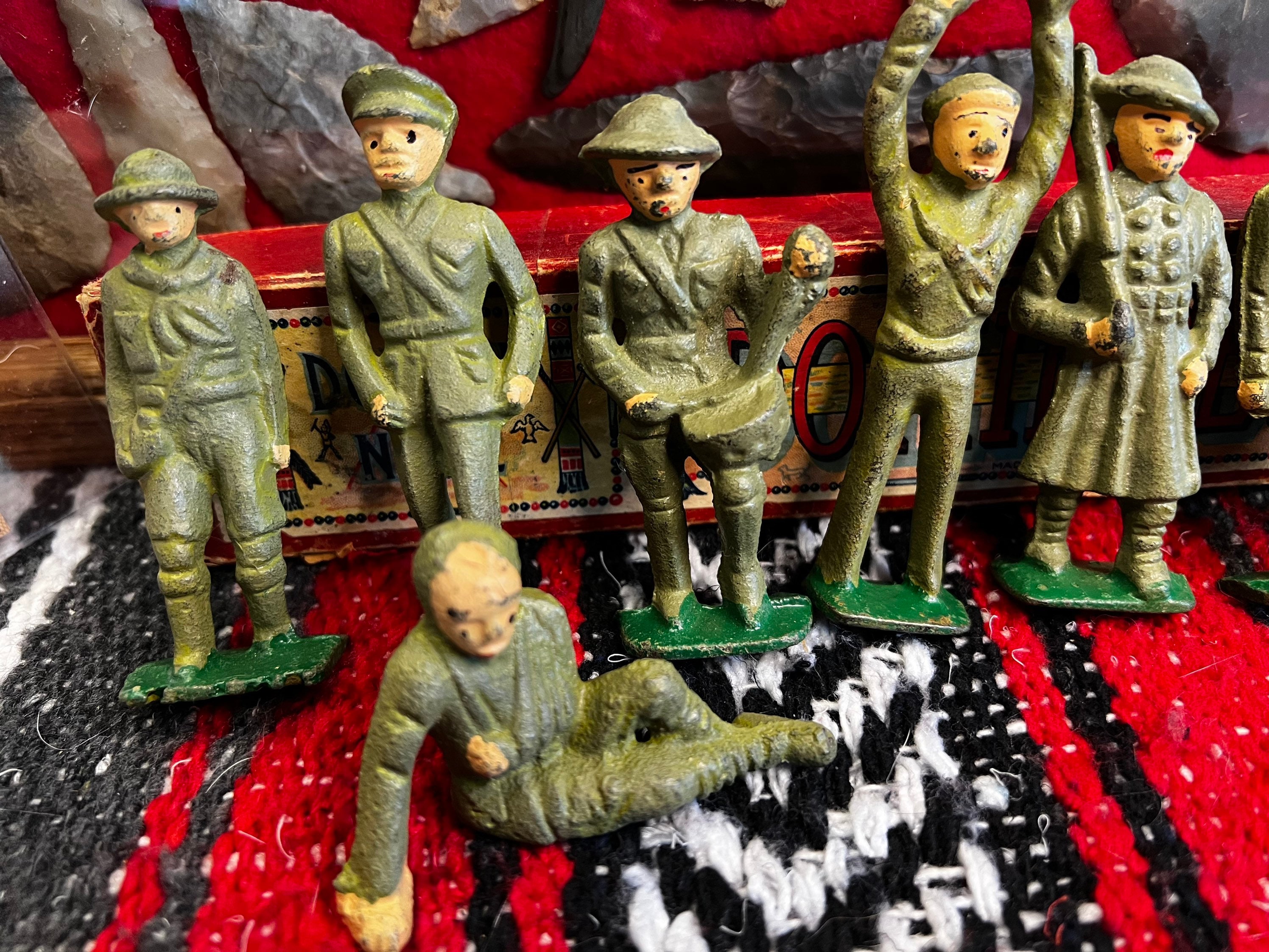 A Group of 9 Metal Soldiers From the 1940s. - Etsy