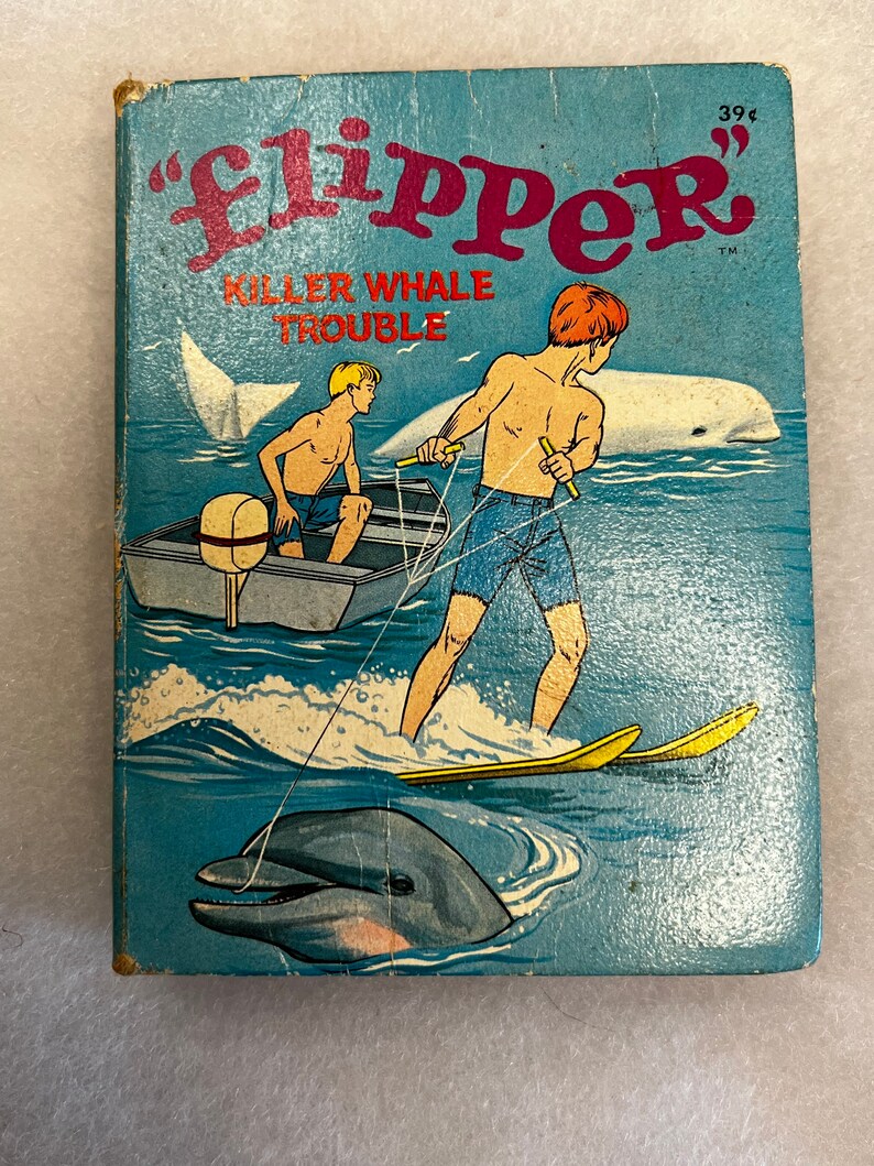 Flipper Killer Whale Trouble Big Little Book 1967 Whitman - Etsy