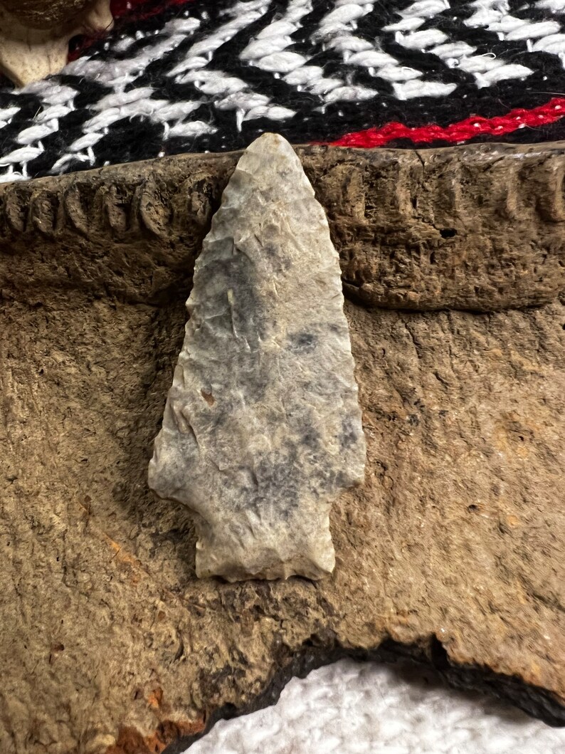 A Beautiful and Colorful Kirk Stemmed Arrowhead Found in - Etsy