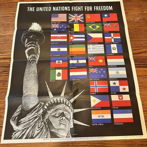 United Nations Poster - Etsy