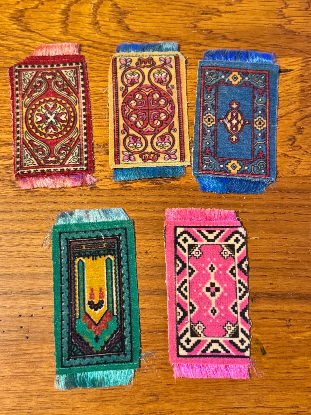 Set of 5 Antique Tobacco Inserts Cigarette Felts Mini Silk Fringe ...