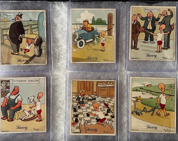 RARE VINTAGE 1936 henry Comic Cartoon Character Wix Cigarette Tobacco ...