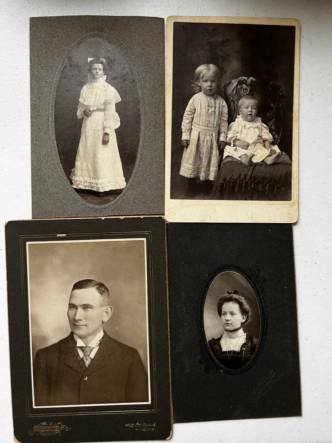 Victorian Era Cabinet Card Instant Family Group of 4 Beautiful Cards - Etsy