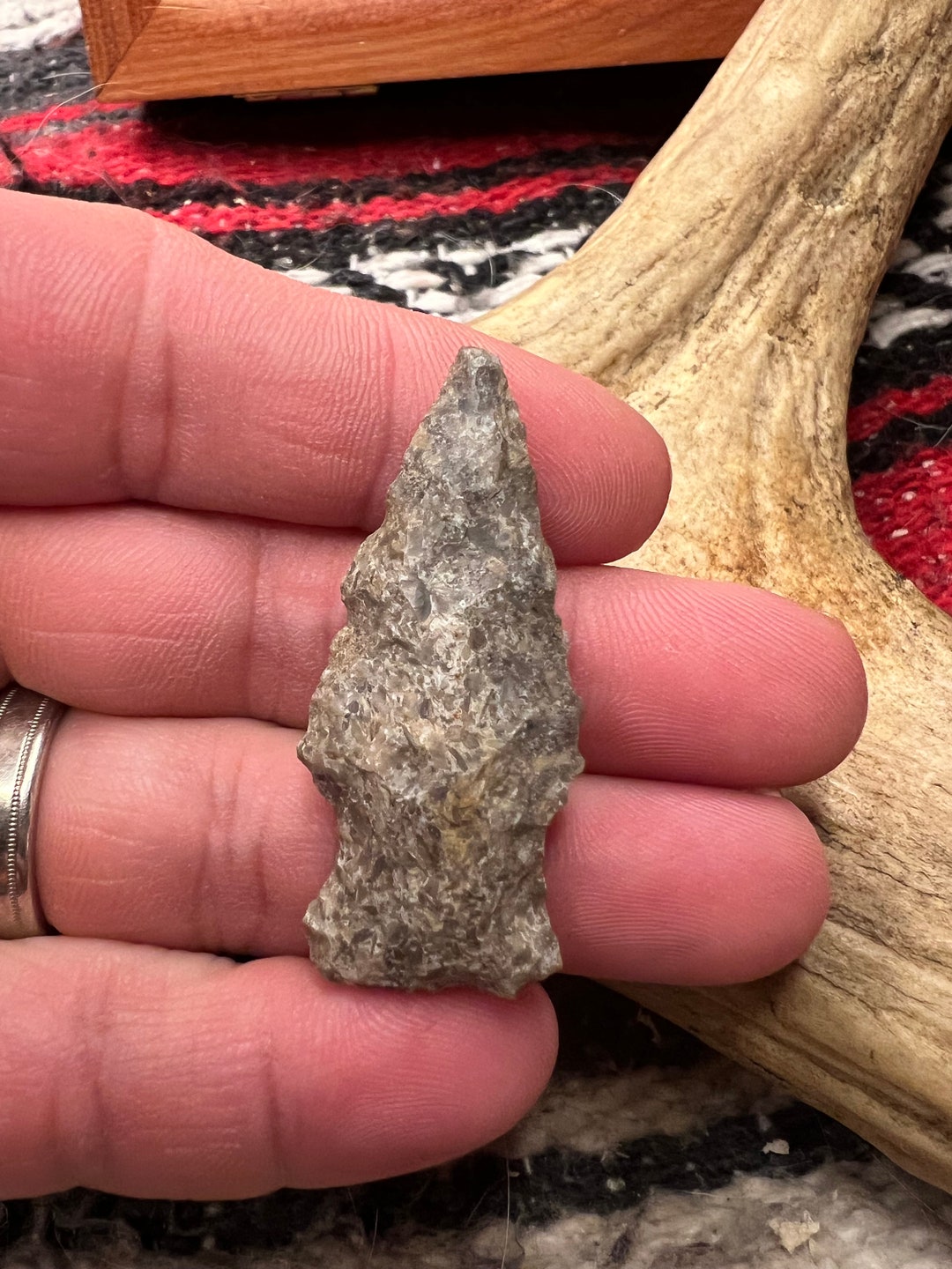 A Nice Archaic Period Notched Arrowhead From Stafford County Virginia ...
