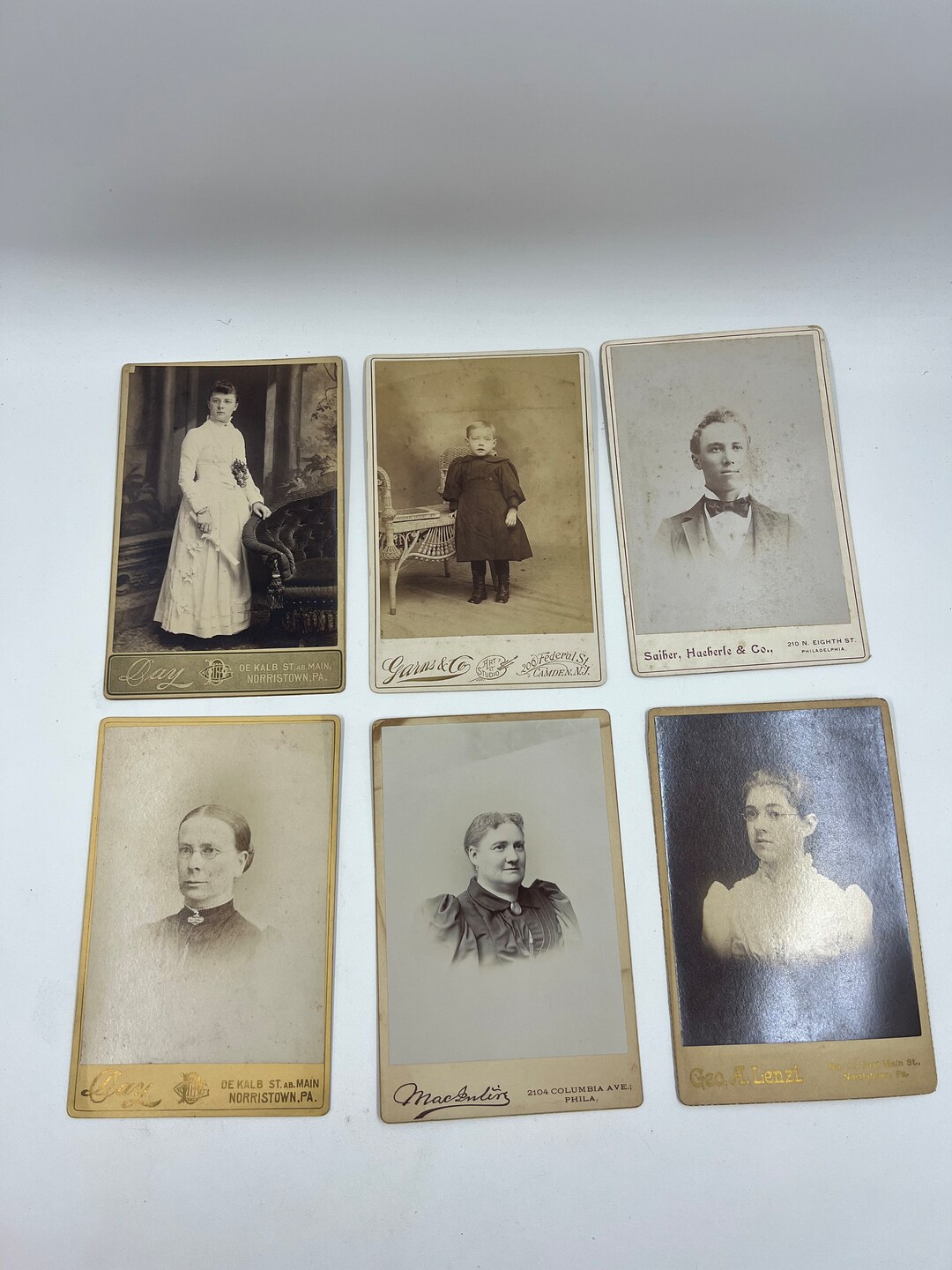 Instant Family Victorian Era Cabinet Cards Lot of 6 Portrait Photos - Etsy