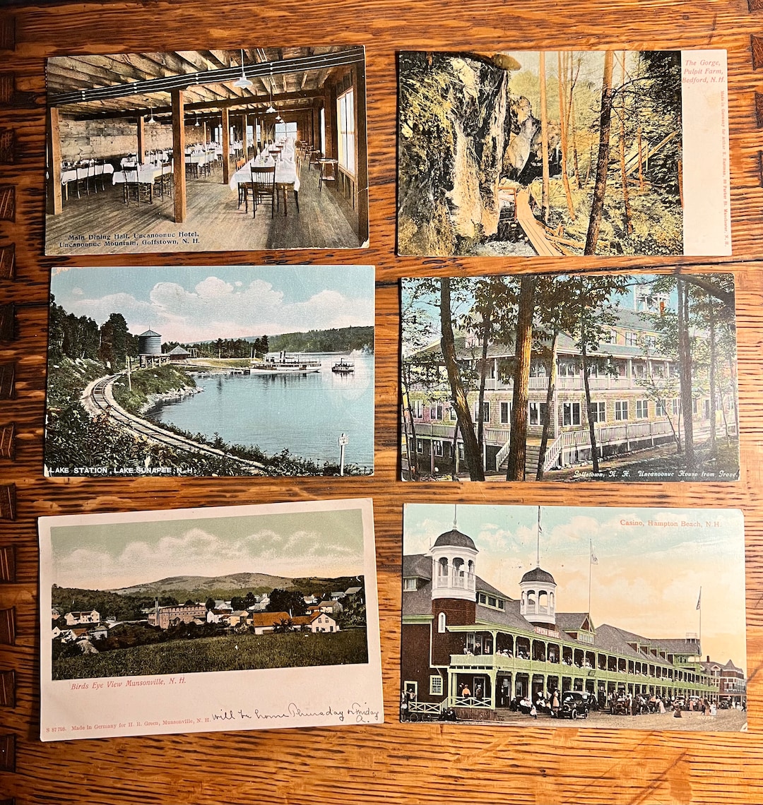 Antique New Hampshire Postcards Pre 1910 Lot of 6 Scenic Postcards - Etsy