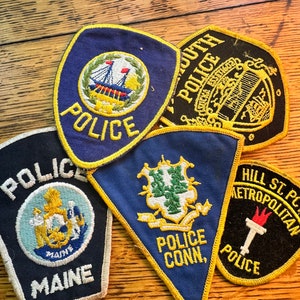 Vintage Police Department Patches Lot of 5 Unique Patches - Etsy