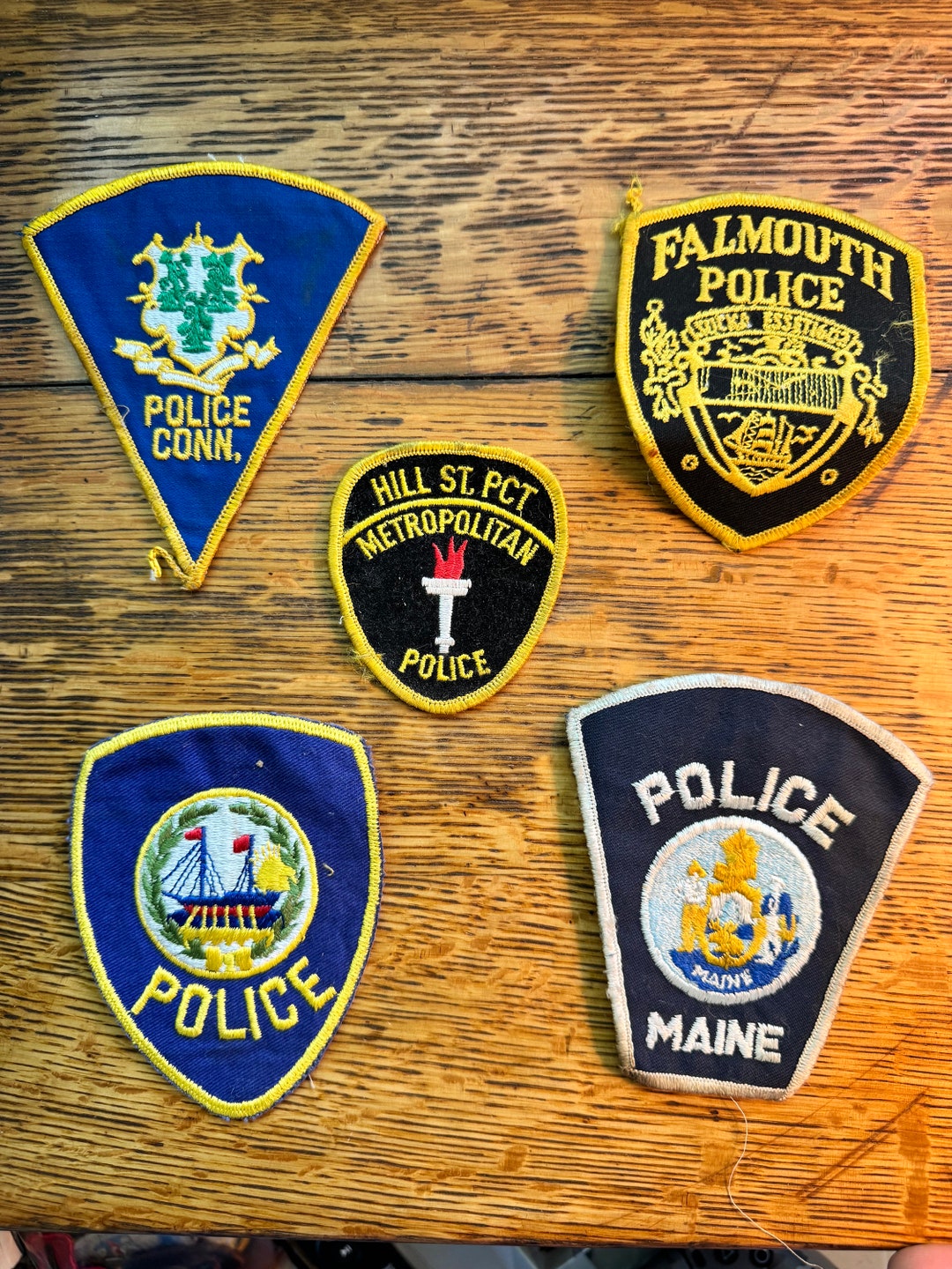 Vintage Police Department Patches Lot of 5 Unique Patches - Etsy