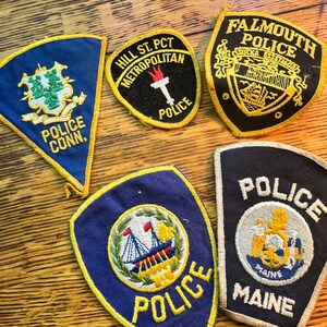 Vintage Police Department Patches Lot of 5 Unique Patches - Etsy