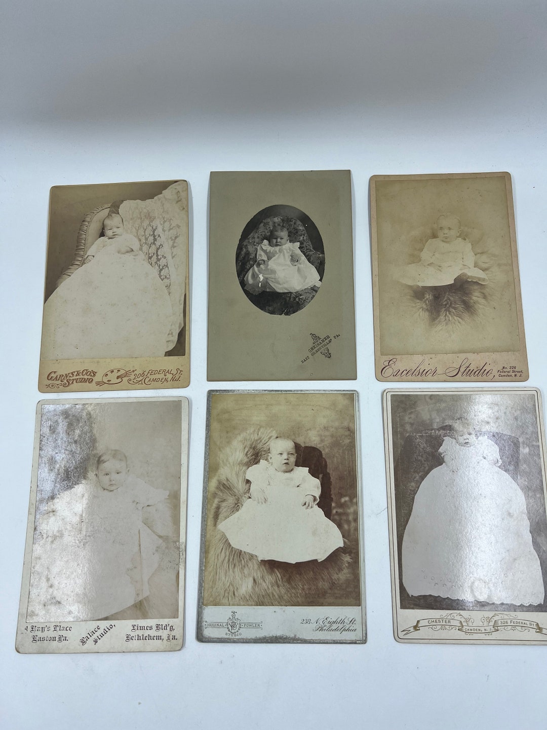 Victorian Era Cabinet Card Baby Portraits Lot of 6 Instant Family - Etsy