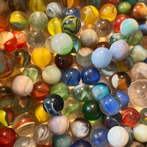 Instant Marble Collection 40 Unique Colorful Glass Marbles - Etsy
