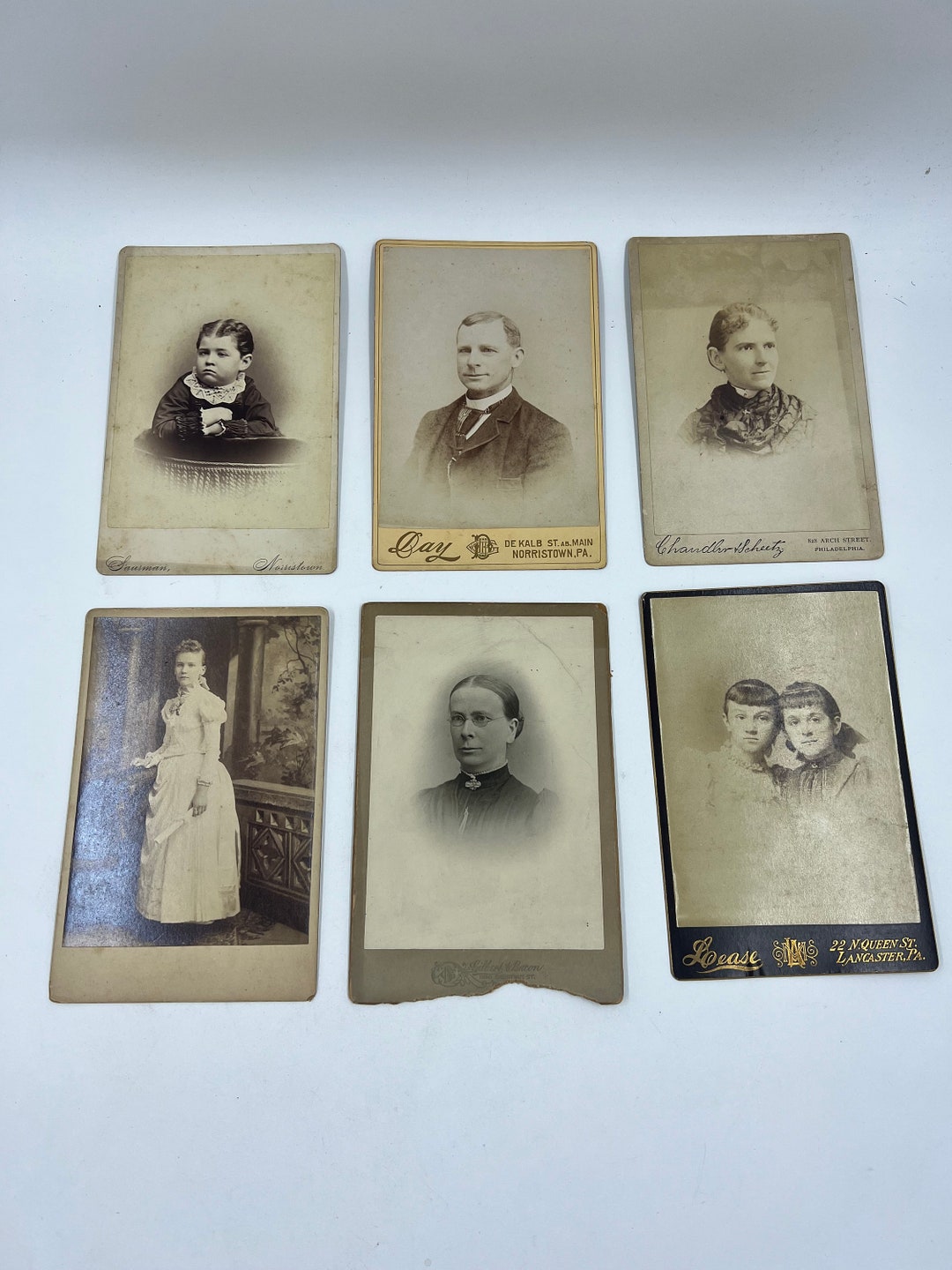Six Victorian Era Cabinet Cards Instant Ancestors - Etsy