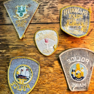 Vintage Police Department Patches Lot of 5 Unique Patches - Etsy
