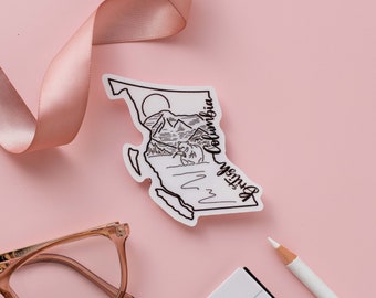 British Columbia Decal - Etsy