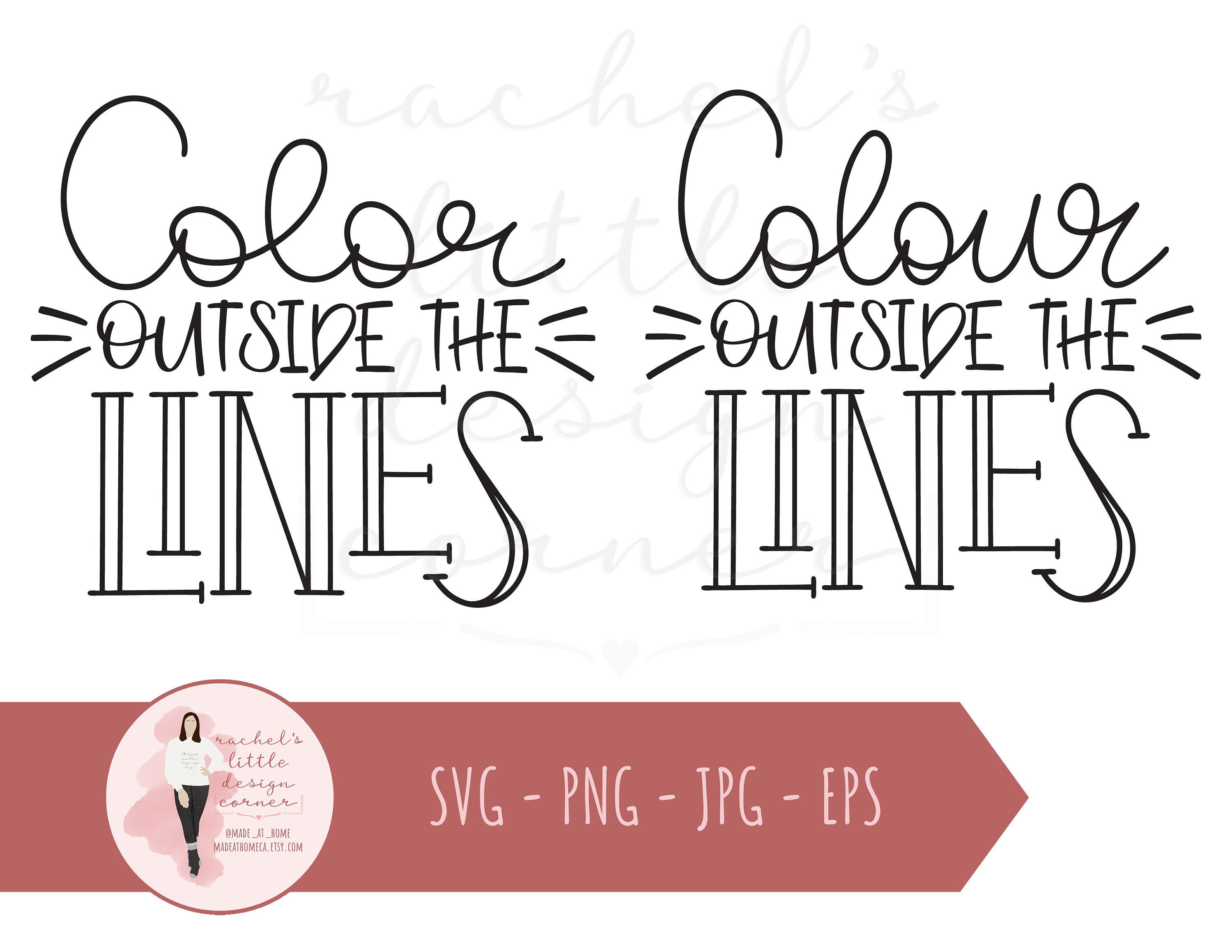Color Outside the Lines SVG Colour Outside the Lines SVG SVG | Etsy