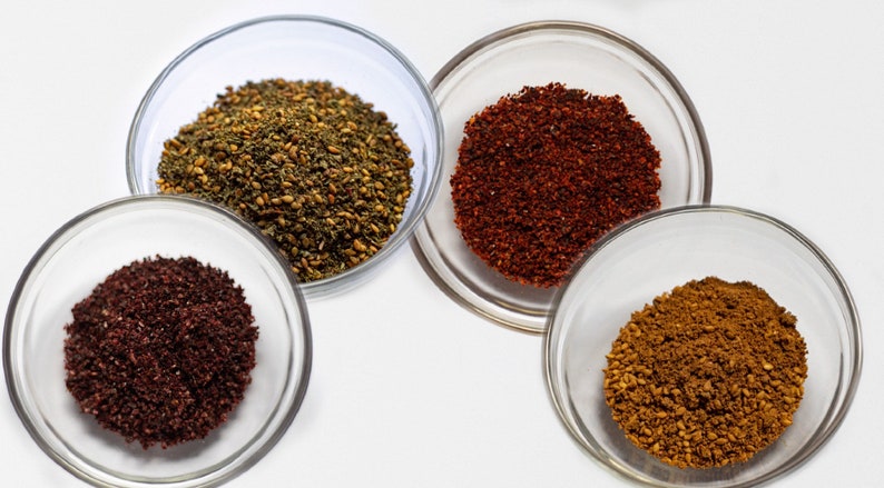 AUTHENTIC Middle Eastern Spice Set: Zaatars Aleppo Pepper | Etsy