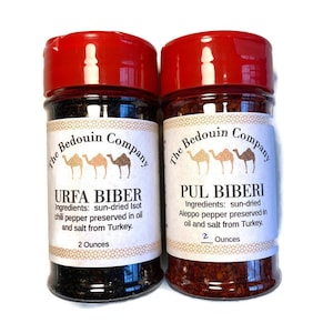 AUTHENTIC Turkish Pepper Pair: Pul Biber and Urfa Biber, Middle Eastern ...