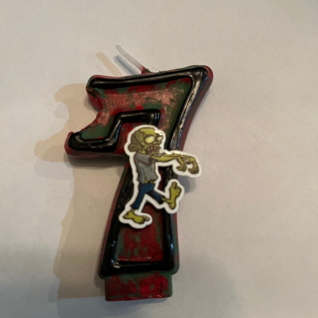 3 Inch Zombie Birthday Candle - Etsy