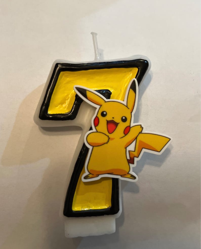 3 Inch Pokemon Birthday Candle, Pikachu - Etsy