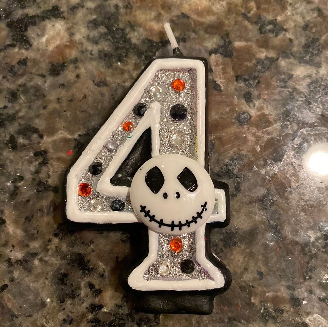 3 Inch Nightmare Before Christmas Birthday Candle, Jack Skellington - Etsy