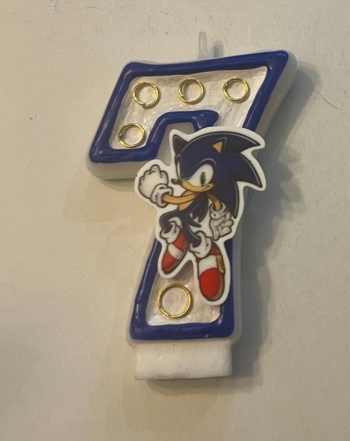 3 Inch Sonic the Hedgehog Birthday Candle - Etsy