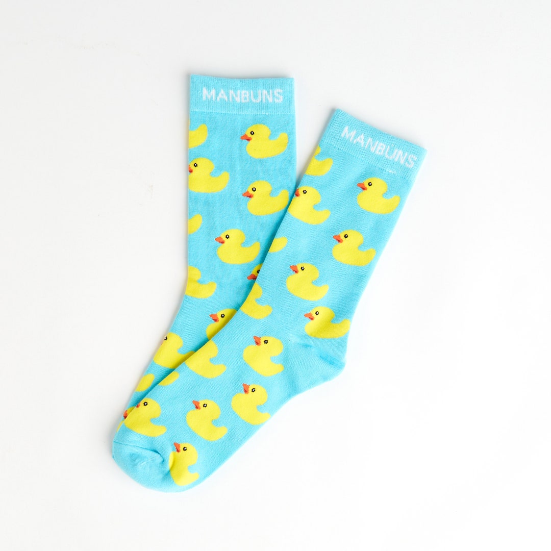 Rubber Duck Unisex Crew Socks, Funny Socks, Rubber Duckies Socks Gift ...