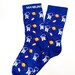 Space Astronaut Unisex Novelty Crew Socks, Saturn Novelty Socks, Gifts ...