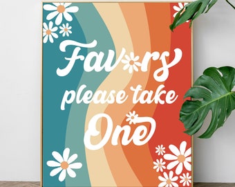 Two Groovy Sign Retro Birthday Sign Hippie Party Decor | Etsy