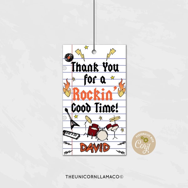 Rockstar Thank You - Etsy