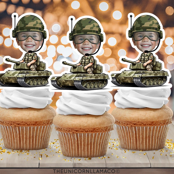 Army Cupcake Toppers - Etsy
