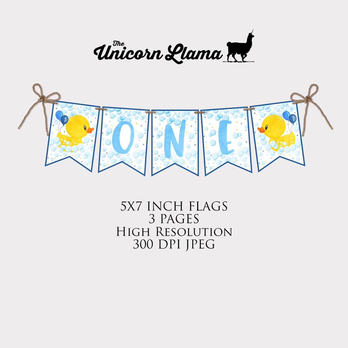 Rubber Duckie Banner Duck Happy Birthday Banner Splish - Etsy