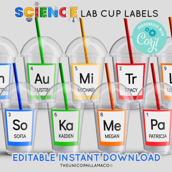 Science Labels - Etsy