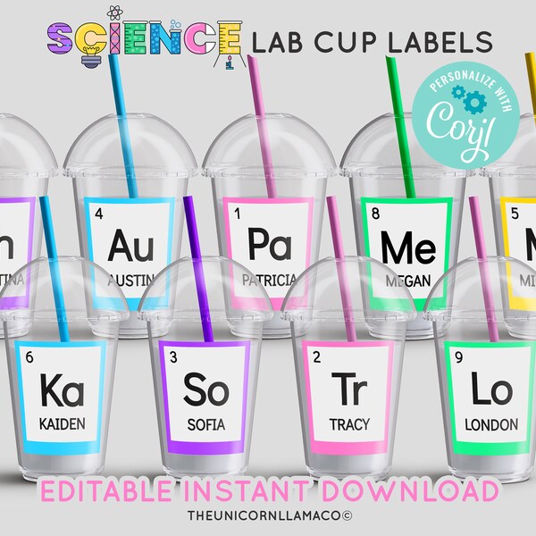 Science Labels - Etsy