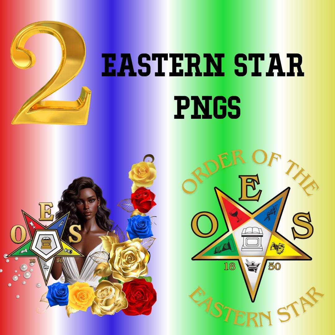 Elegant Eastern Star Pngs - Etsy