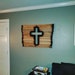 Burnt Wooden Cross Sign - Etsy