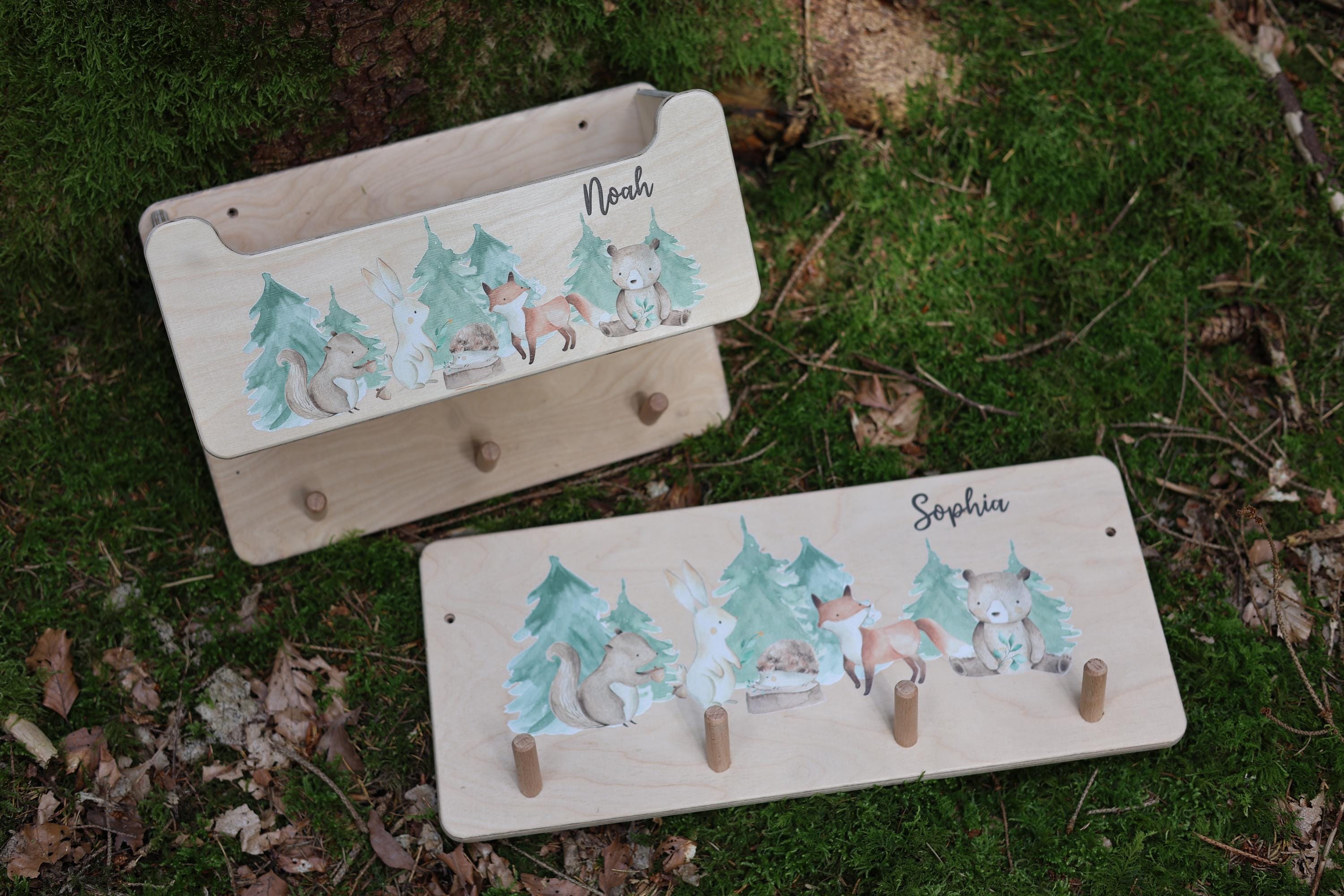 Children's Wardrobe Forest Animals, Forest Animals, Coat Rack, Children ...