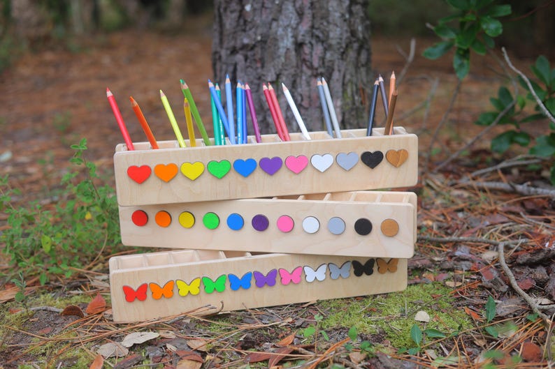 Pen Hero Hearts, Wooden Pen Holder, Personalized Pen Holder, Back to ...