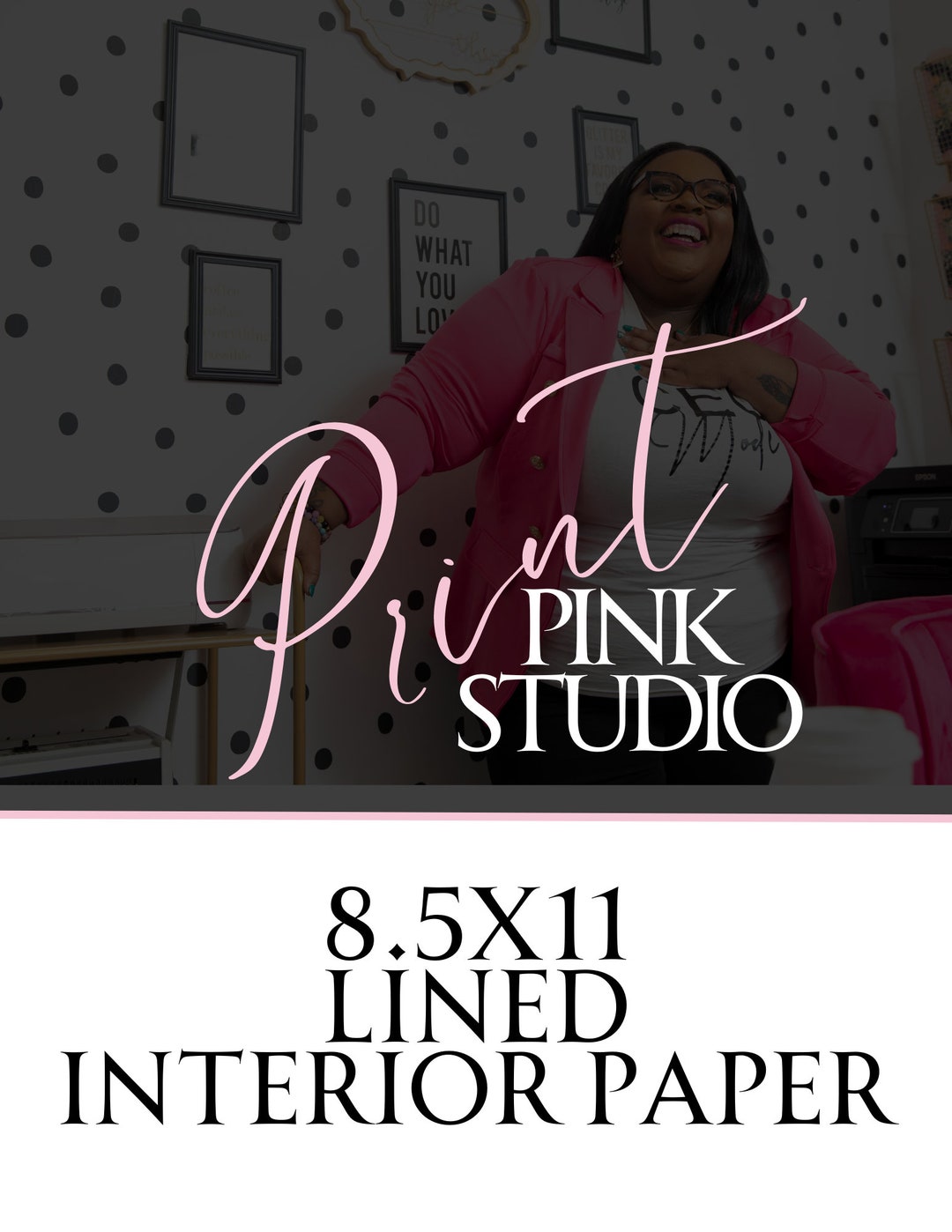 8.5x11 Lined Paper Template - Etsy