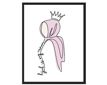 Hijab is My Crown Svg Islamic SVG Cutting Files Muslim Women - Etsy